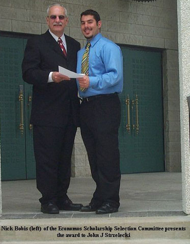 Press Releases | Peter J. Economos Memorial Scholarship